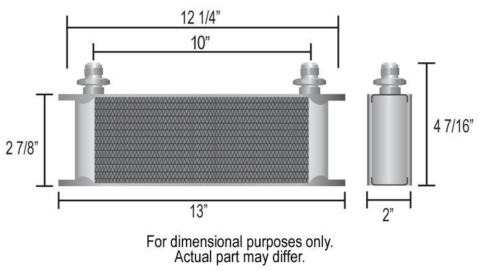 10 Row Series 10000 Stack Plate Transmission Cooler Kit - US Motorworks
