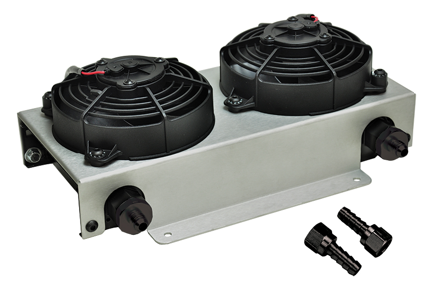19 Row Hyper-Cool Dual Cool Remote Cooler, -6AN - US Motorworks
