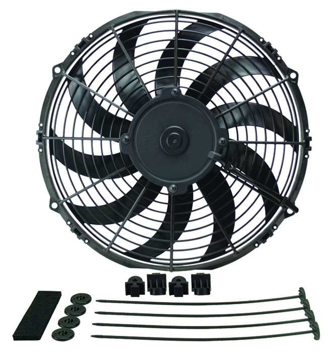 12″ High Output Curved Blade IP68 Electric Puller Fan - US Motorworks