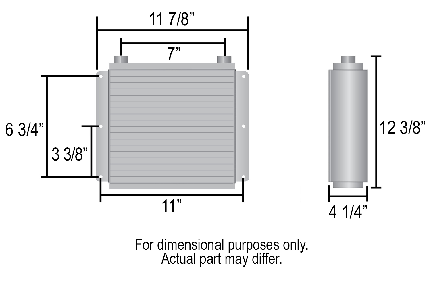 18 Row Hi-Flow Fluid Racing Cooler, 7/8-14 O-ring - US Motorworks