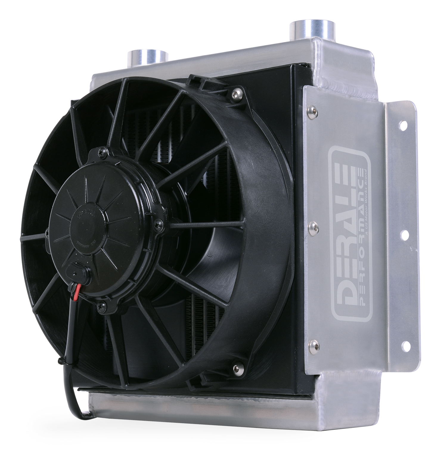 18 Row Hi-Flow Racing Remote Fluid Cooler with Single Fan, 7/8-14 UNF O ...