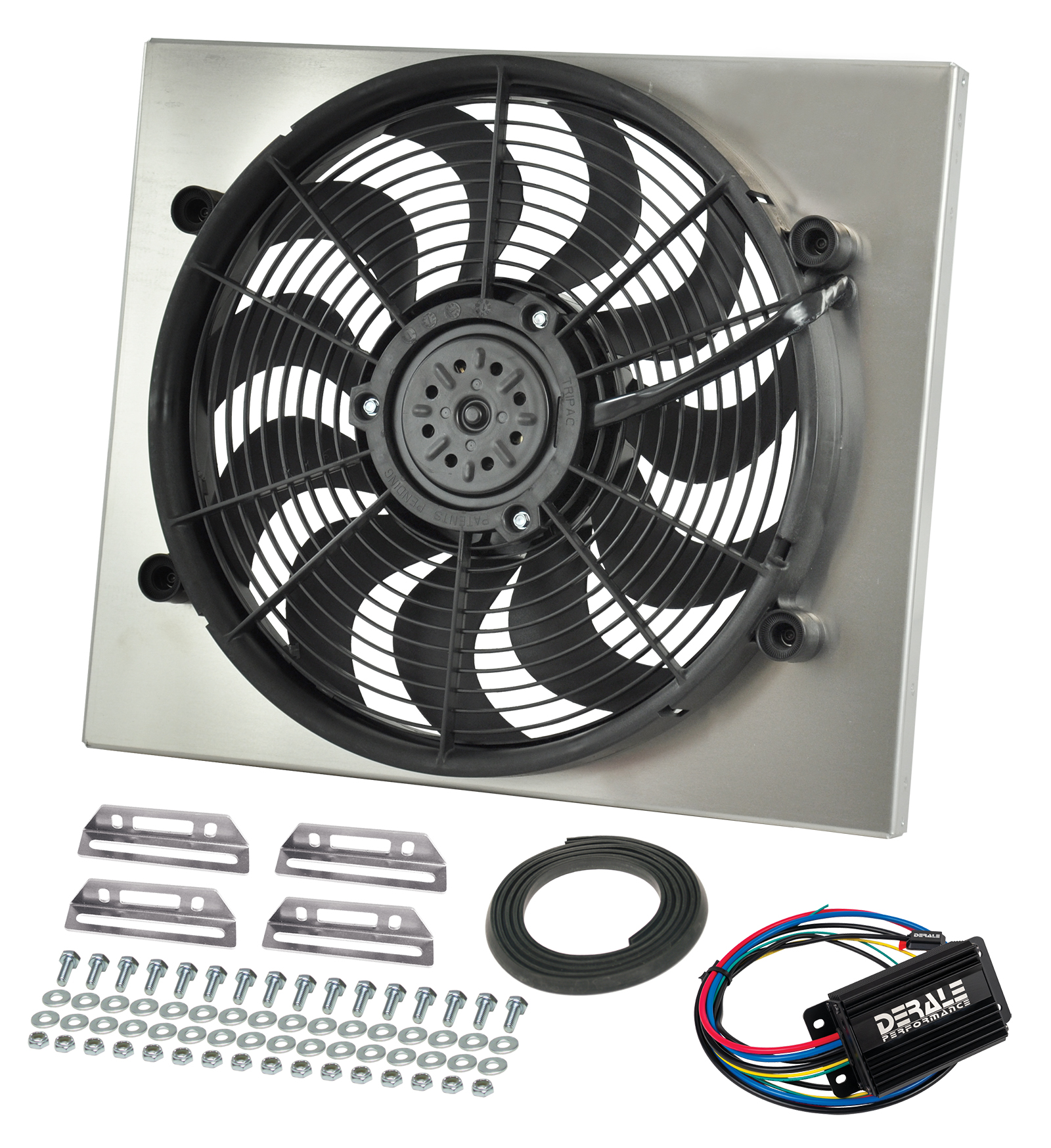 Powerpack – High Output Single 17” Electric RAD Fan/Aluminum Shroud Kit ...