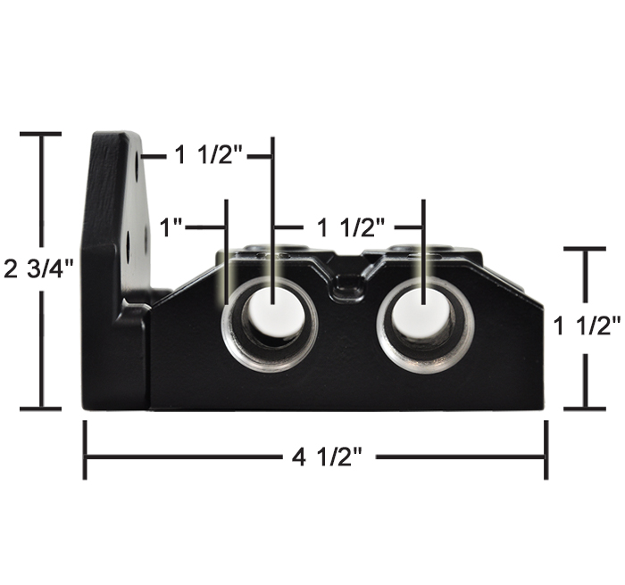 Premium -10AN Side Ports Dual Filter Mount, 3/4”-16 Filter Threads - US ...